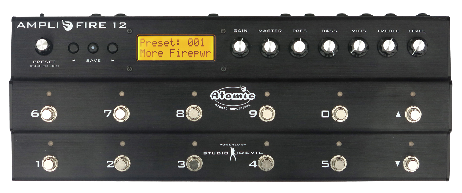 AmpliFire 12 - Atomic Amps | AmpliFire Pedal | CLR Reference FRFR Monitors